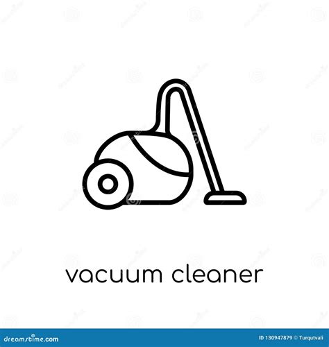 Vacuum Cleaner Icon Trendy Modern Flat Linear Vector Vacuum Cleaner Icon On White Background