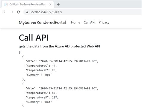 Login And Use An ASP NET Core API With Azure AD Auth And User Access Tokens Software Engineering