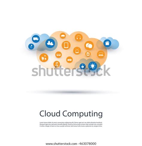 Cloud Computing Iot Iiot Networking Future Stock Vector Royalty Free