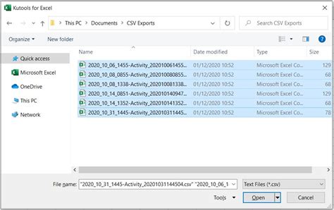 Can I View Multiple CSV Exports In One Workbook Catapult Support