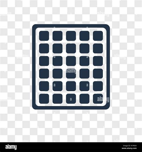 Square Grid Vector Icon Isolated On Transparent Background Square Grid Transparency Logo