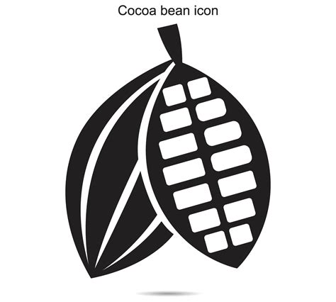 Cocoa Bean Icon Vector Art At Vecteezy