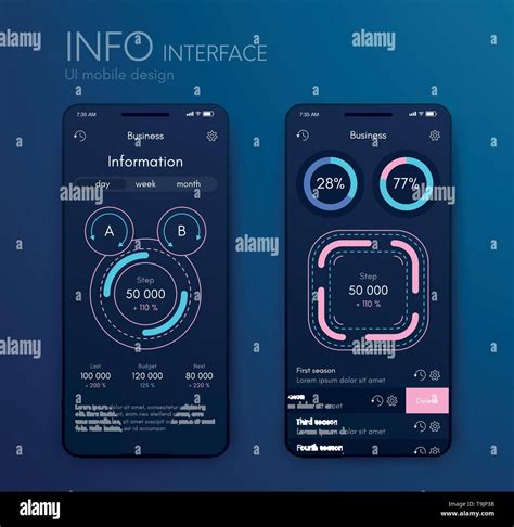 Mobile Phone Application For Analytics Stock Vector Stock Vector Image