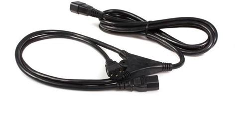 StarTech 10 Ft Computer Power Cord Splitter IEC320 C14 To 2x IEC320 C13 CA