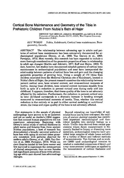 Pdf Cortical Bone Maintenance And Geometry Of The Tibia In Pdf Cortical Bone Maintenance And Geometry Of The Tibia In