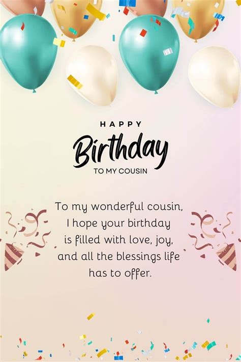 Happy Birthday To My Cousin Artofit
