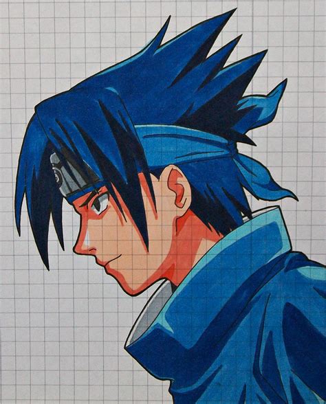 Sasuke Grid Drawing Download Transparent Sasuke Png For Free On Pngkey Com Goimages Point