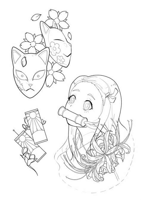 Kanae Kocho From Demon Slayer Coloring Page Free Printable Coloring