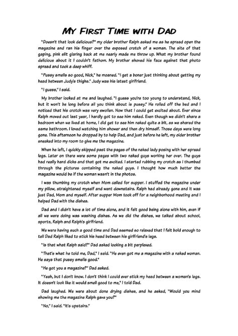 Bedtime Tales By Josman 5 My First Time With Dad