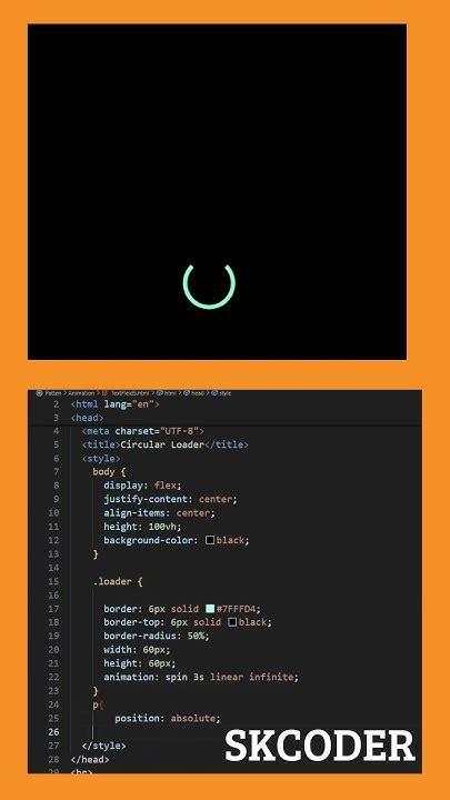 Loding Animation Using Html Css Yt Programming Css Coding Html