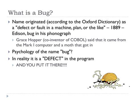 PPT Debugging PowerPoint Presentation Free Download ID 1984961