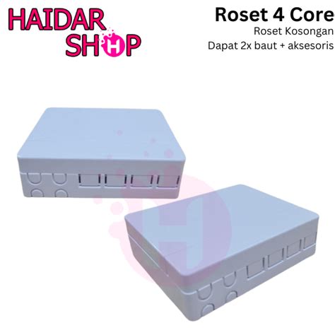 Jual Fiber Optic 4 Core Roset Kosongan Roset Fo 4 Core Ftth Roset Kecil Shopee Indonesia