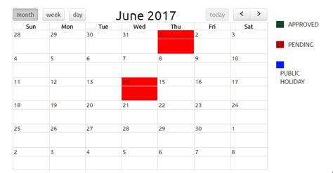 Angularjs Ui Calendar Cell Background Color Not Displaying For The