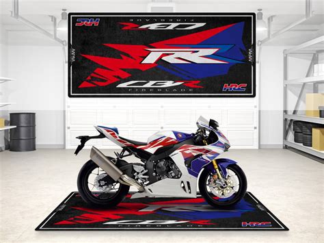 Honda Motorcycle Pit Mat Personalized Garage Floor Display Mat Mpm