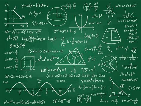 Math Theory Mathematics Calculus On Class Chalkboard Algebra And Geometry Science Handwritten