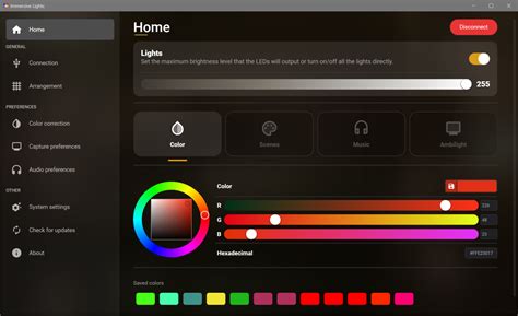 Github Mariusbinary Immersivelights Immersive Lights Is A Software Designed For The