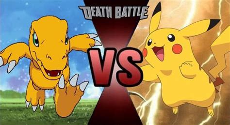 Agumon Vs Pikachu By Fevg620 On Deviantart