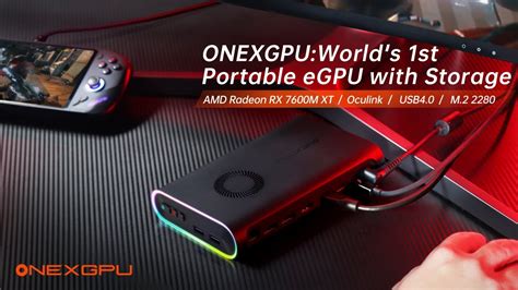 Onexgpu Worlds 1st Portable Egpu With Storage Youtube