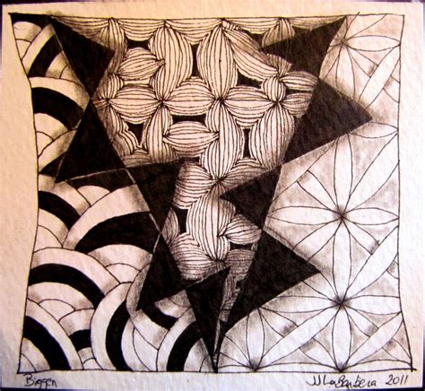 Tinker Tangles Biggify Zentangle Pattern