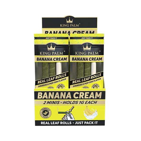 King Palm Mini Cones Banana Cream Box 20x2 — Grow Guru