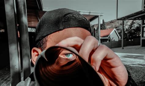 Premium Photo Portrait Of Man Rolled Paper