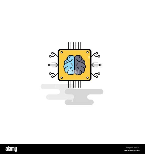 Flat Processor Icon Vector Stock Vector Image Art Alamy
