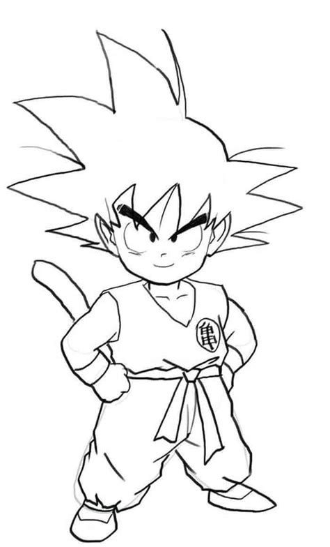 Dibujos De Goku Para Colorear E Imprimir Coloringonlycom