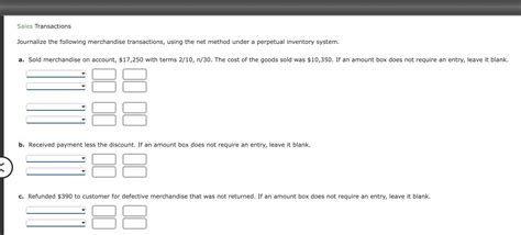 Solved Sales Transactions Journalize The Following