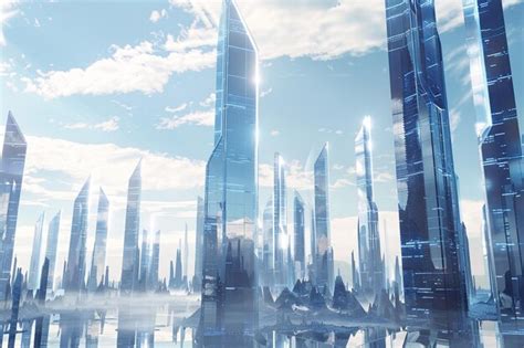 Premium Photo Journey Into A World Of Tomorrow With A Futuristic Generative Ai