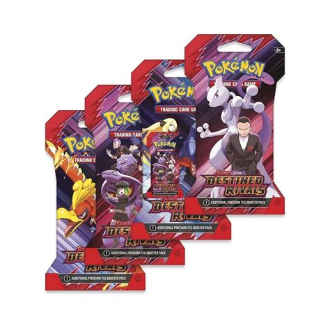 Destined Rivals Sleeved Booster Pack Art Bundle Set Of 4 Sv10