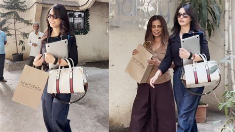 Preity Zinta Spotted At Kromakay Salon Juhu - YouTube