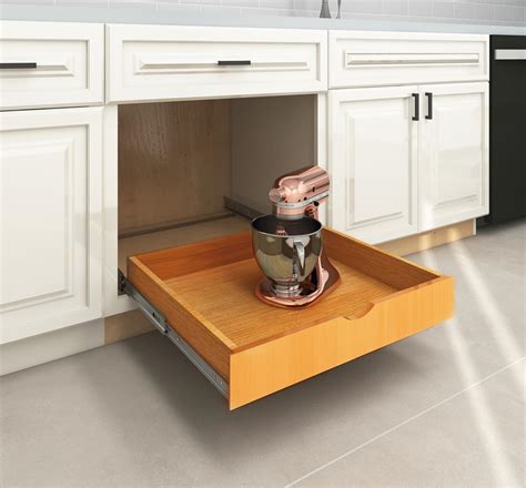 Wooden Utensil Drawer Organizer Fully Assembled Pull Out