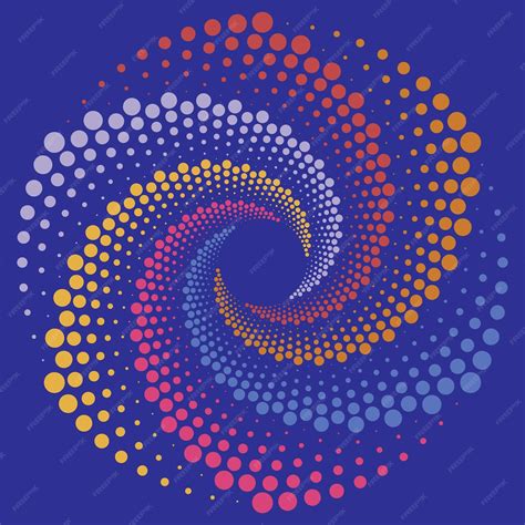 Premium Vector Vector Circular Swirl Pattern Of Circles On A Gray Background Texture