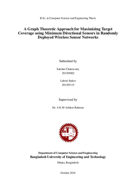 Pdf A Graph Theoretic Approach For Maximizing Target Coverage Using