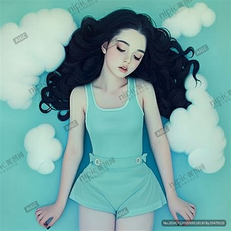 Ai创作图数字美女插画 写实人物插画 梦幻少女插画 韩国女性失量插画 少女海报插画 梦幻女孩插画 插画梦幻女孩 长发少女插画 长黑发插画 蓝色女孩插画 美女潮流插画 躺卧人物素材 女孩插画封面