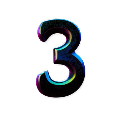 Number 3 With Shadow Effect Png 05252024 Png Image