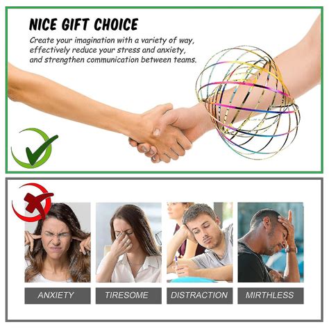 Flow Rings Toys 3d Arm Spring Magic Flow Ring Stainless Steel Multi Sensory Educational And