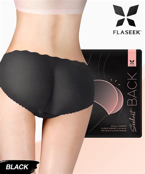 플레시크 시크릿 백 엉뽕 힙업 팬티 블랙 입는 순간 힙 업 효과 볼륨 있는 예쁜 힙 라인 연출 여성 엉덩이 골반 다이어트 거들 코르셋 패드 청바지 뒤태 속옷