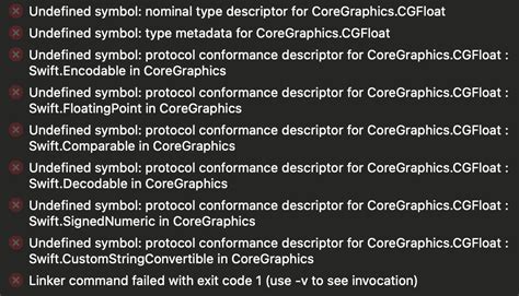 Ios Coregraphicscgfloat Errors After Updating Xcode To Version 16