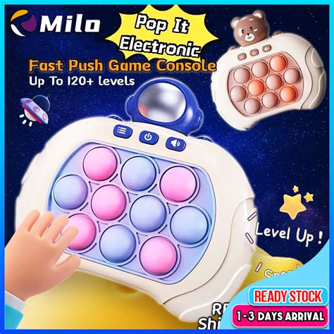 2024 Quick Push Game Pop It Electronic Speed Educational Toys Bubble