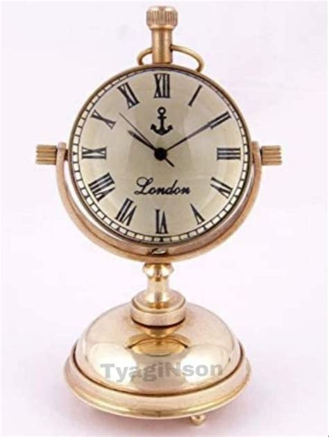 Home Brass Table Clock Shape Round At ₹ 650piece In Roorkee Id