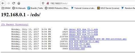 I Need An Eds File For Ethernetip For Denso Robot Controller Knowledge Base