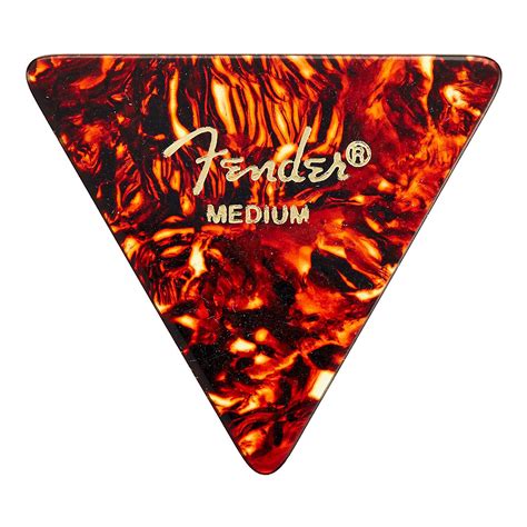 Fender 355 Sharp Triangle Shell Guitar Picks 12 Pack Medium Alto Music
