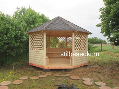 Беседка БВ-4 (3×3 метра) - Стильные беседки