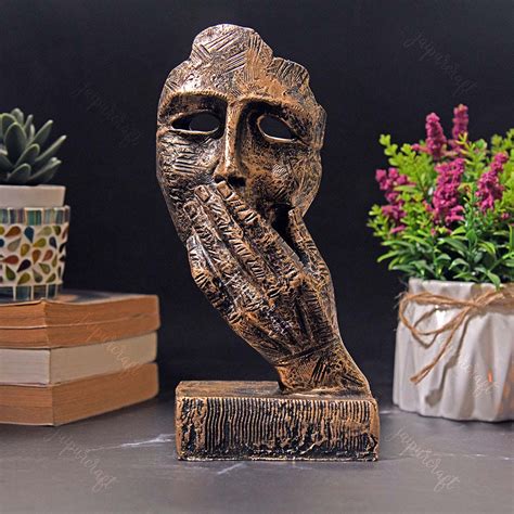 The Thinker Statue Thinker Model No Talk Theme Statue Antique Black Jaipurcraft