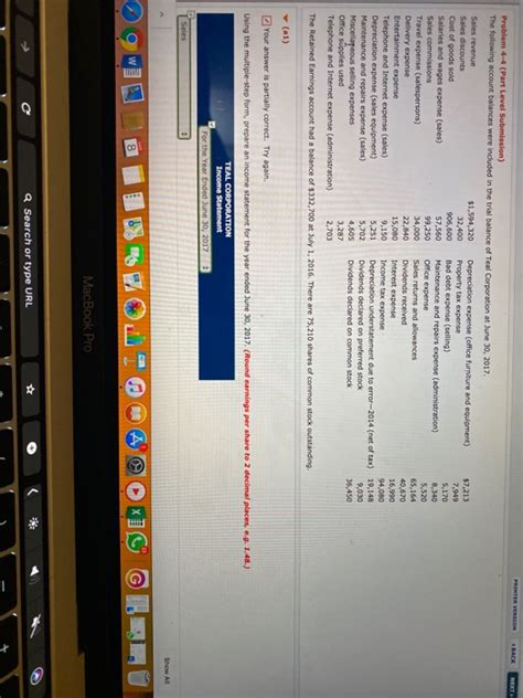 Solved Printer Version Back Next Problem 4 4 Part Level