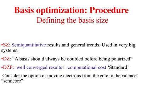 Ppt Optimization Of Numerical Atomic Orbitals Powerpoint Presentation Id3620701
