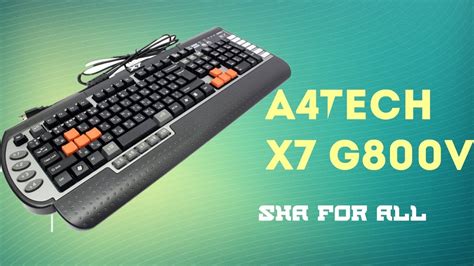 Клавиатура проводная A4tech X7 G800v Характеристики Презентация Youtube