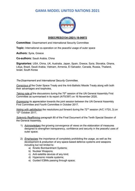 Gama Mun Disec Resolution Docx