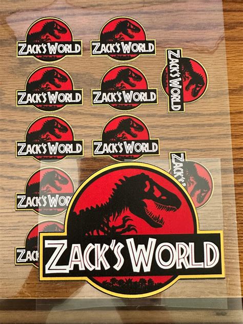 Custom Jurassic World Logos Different Colors Available Etsy